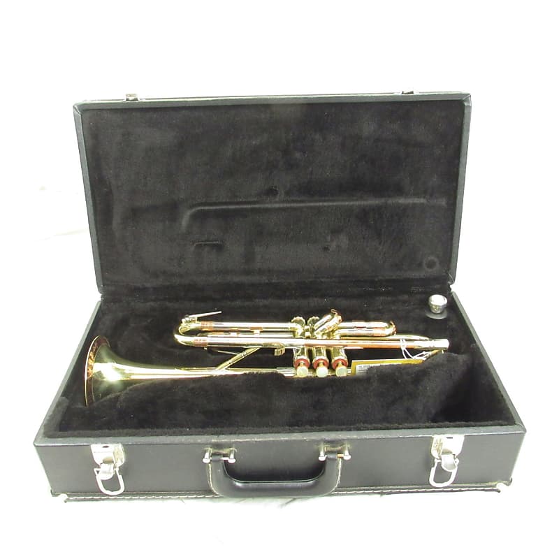 Getzen Super Deluxe Balanced Trumpet 1950s - Brass, Silver | Reverb