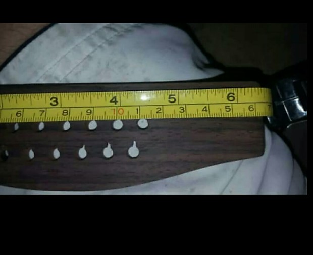 12 String ACOUSTIC GUITAR BRIDGE Rosewood ? Teak? Walnut? | Reverb