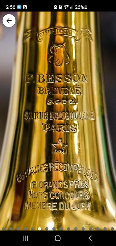 French Besson Brevete Trumpet 1939 | Reverb