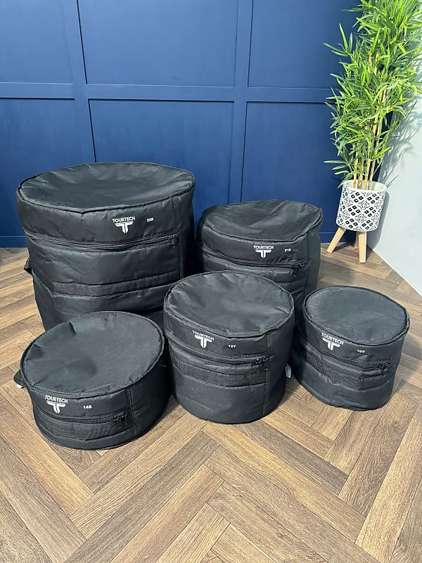 Tourtech Drum Kit Case Set / Soft Cases / 5-Piece #LM53 | Reverb UK