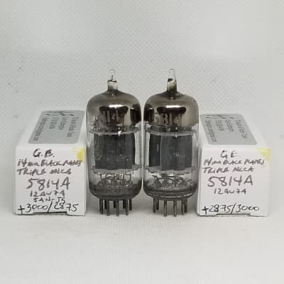 1961 Sylvania JHS-5814A 12AU7 ECC82 Tubes - Matched Pair | Reverb