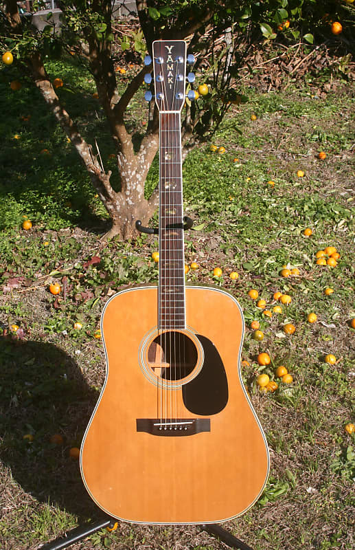 Yamaki 150 Solid Top and Solid Back D35 Japan Vintage Guitar | Reverb
