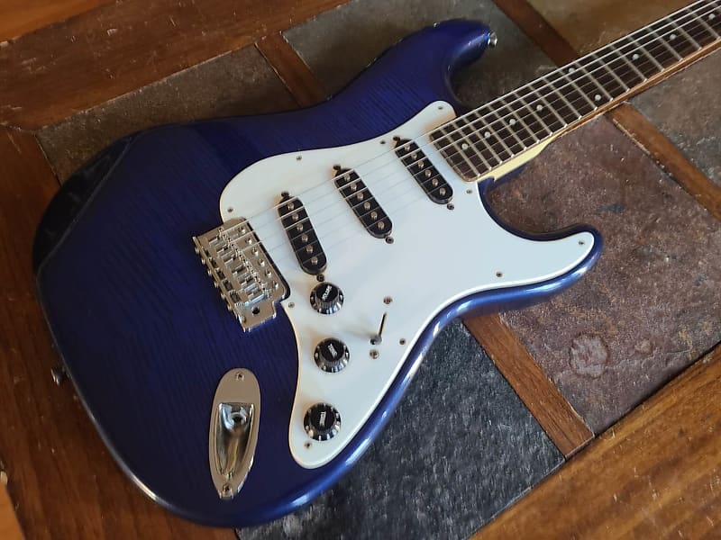 Hondo II strat SSS 1990s - Blue | Reverb