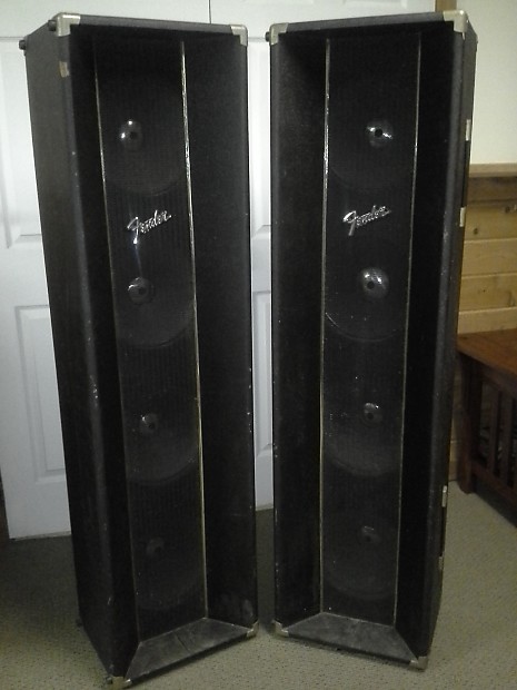 Pair of Fender? 4x12 Column Speakers 1973 Vintage | Reverb