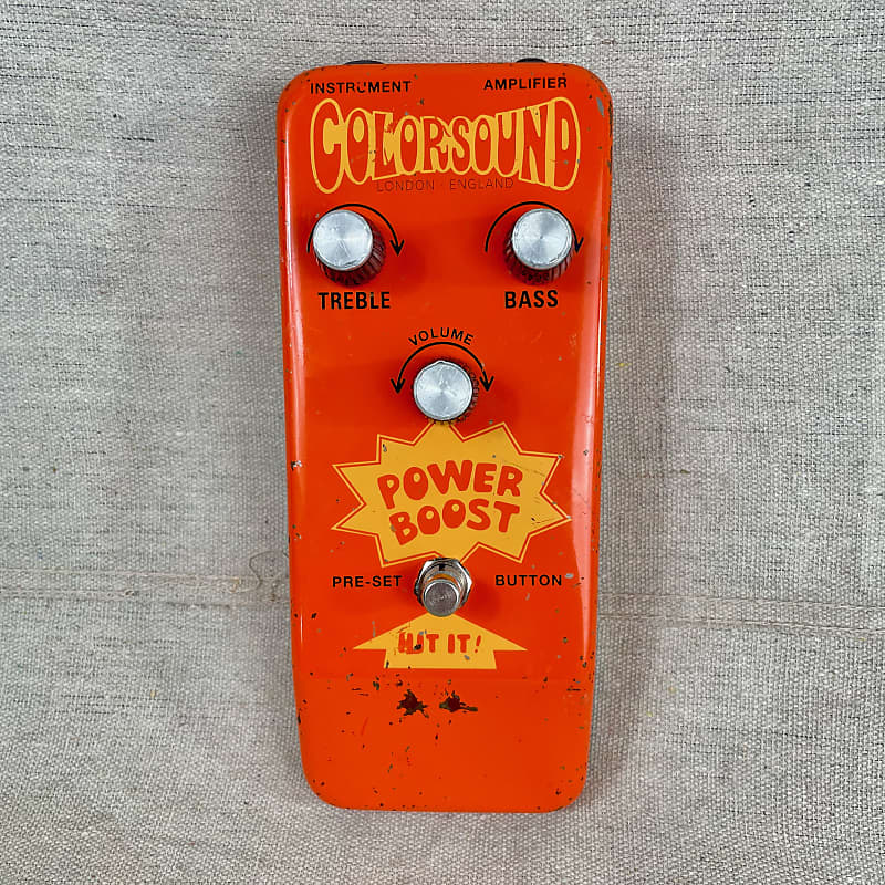 Colorsound Power Boost 9V 1996 Sola Sound Overdriver Pedal | Reverb