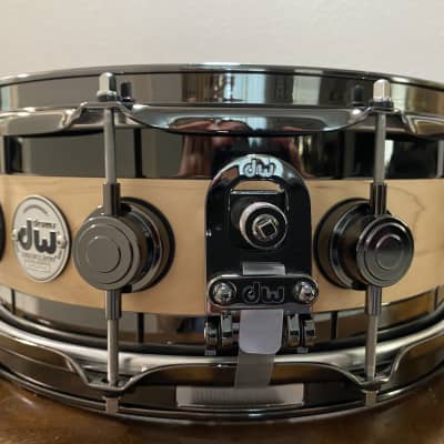 DW DW Craviotto Edge Snare Mid 90's - Natural with Black | Reverb