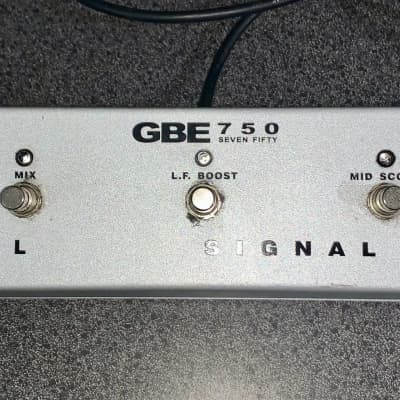 Genz Benz GBE 750 bass guitar amp footswitch 6 pin | Reverb