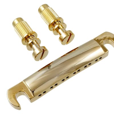 12-String Stop Tailpiece With USA Thread Studs/Anchors - | Reverb