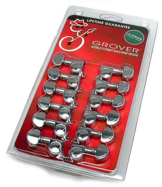 GROVER 12-String Guitar Tuners/Tuning Pegs/Keys 205C12 Mini | Reverb