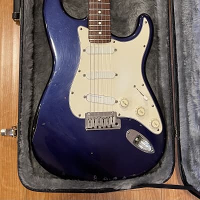 1993 Strat Plus Stratocaster Rosewood Fretboard - Midnight | Reverb