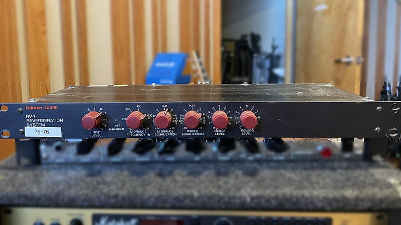 Furman RV-1 Reverberation System Limiter Spring Reverb 1980s | Reverb