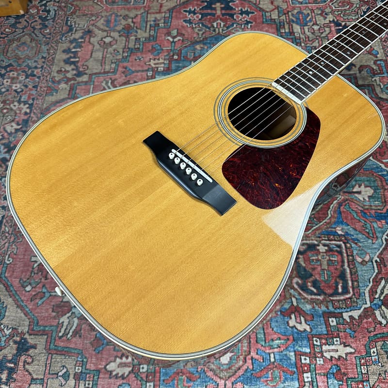 Morris D18 Style X-Braced Solid Spruce Top Dreadnaught MD-507 | Reverb