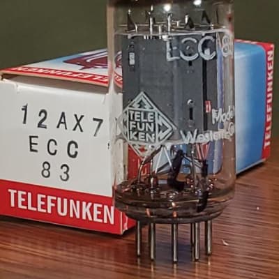 Telefunken 12AX7/ECC83 Tall Ribbed Plates Diamond Bottom | Reverb