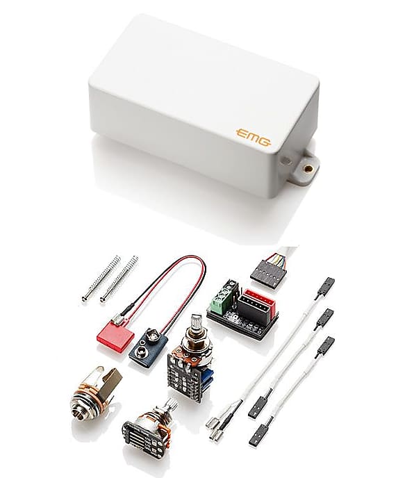 EMG 81TW WHITE HUMBUCKER DUAL & SINGLE COIL MODE GUITAR | Reverb