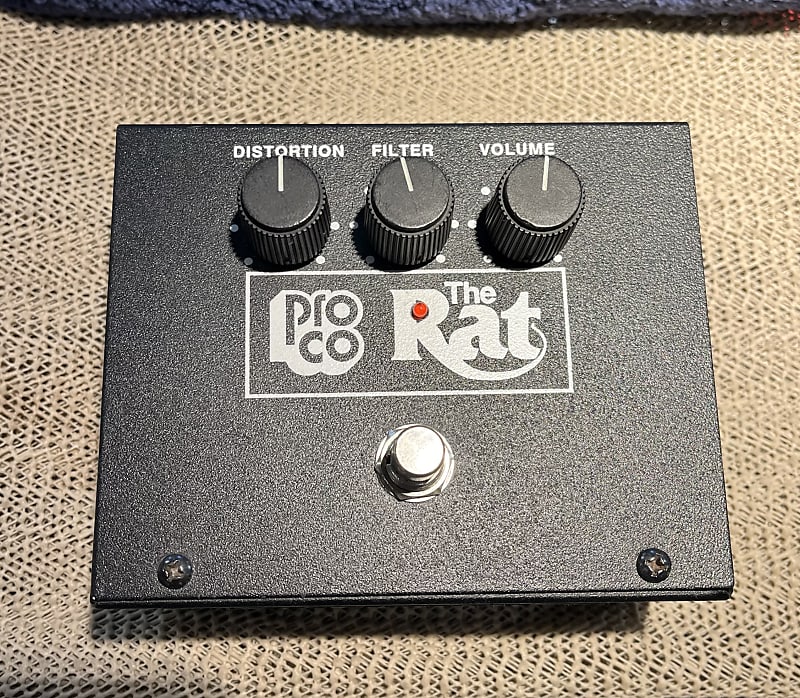 Vintage Rat Pedal USA Fuzz pedal 80's | Reverb