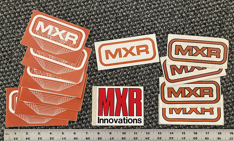 Vintage Set of MXR Stickers 1980s-1990s Guitar Bass Effects | Reverb