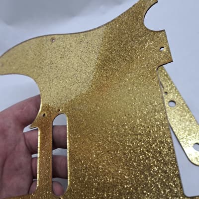 Gold Glitter Pickguard and control plate set | Reverb Deutschland