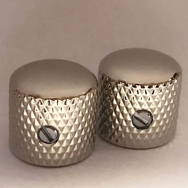 MK-0910-N Nickel Dome Knobs for Split Shaft Guitar/Bass | Reverb