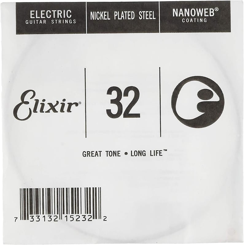 Elixir Single String Electric Guitar NANOWEB Coating, .032 | Reverb