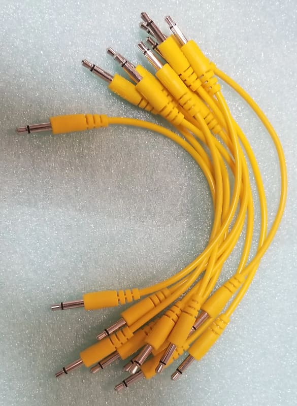 Doepfer Eurorack patch Cables Yellow X 10 | Reverb