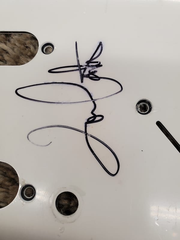 Fender Pick Guard Signed By Tommy Castro with concert ticket | Reverb