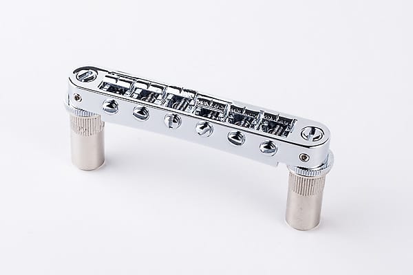 TonePros TPFA Bridge Aluminium Metric pre-notched, bell brass | Reverb