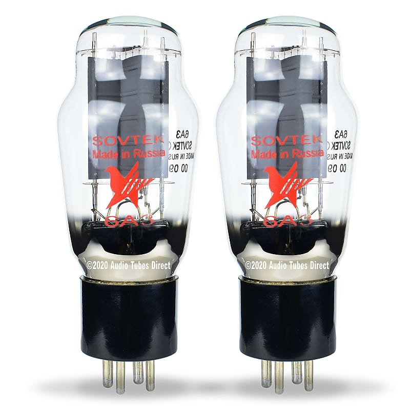 New Old Stock Matched Pair Sovtek 6A3 Directly Heated Power | Reverb