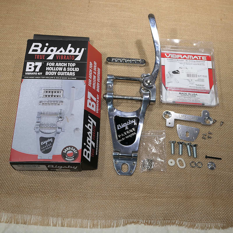 Bigsby B7 and vibramate V7 Bridge Tremolo Same Day Shipping | Reverb