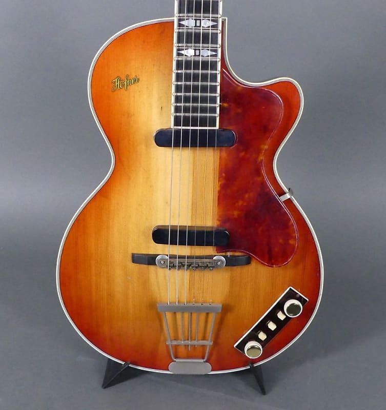 Hofner 1950er Höfner Hofner Club 2 PUs Black Bar PUs Vintage | Reverb