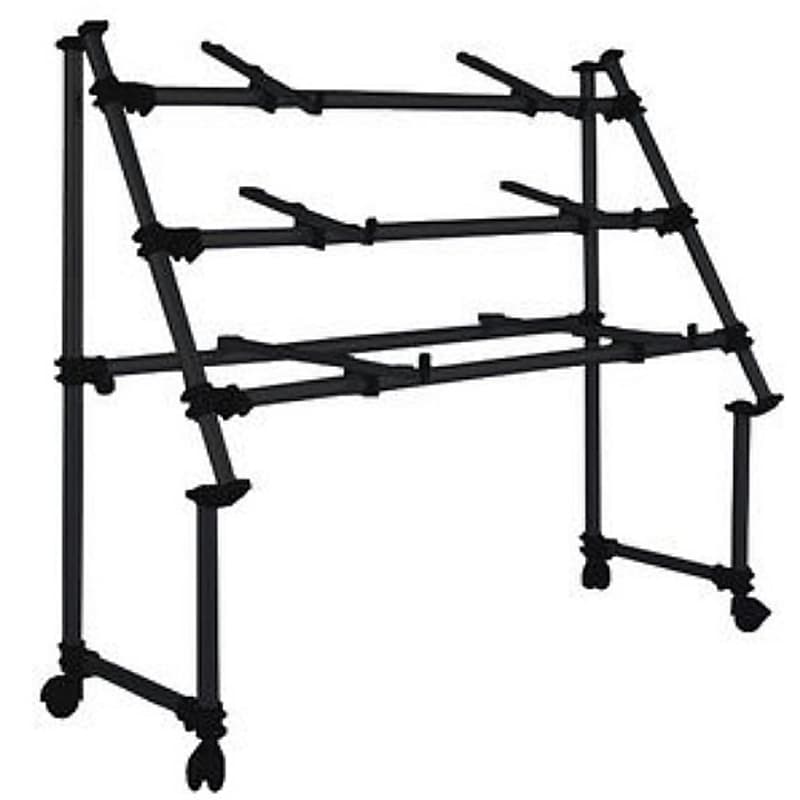 Jaspers 3R-120B Keyboard Stand for three keyboards, 4 castors | Reverb