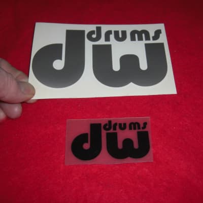 dw transfer sticker/logo/decal 2 each . for cases, heads | Reverb
