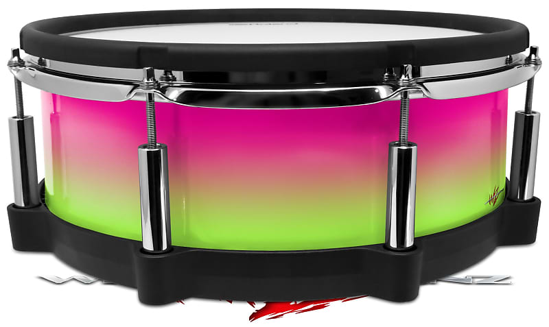 Wrap for Roland vDrum Shell PD140 Smooth Fades Neon Green Hot | Reverb