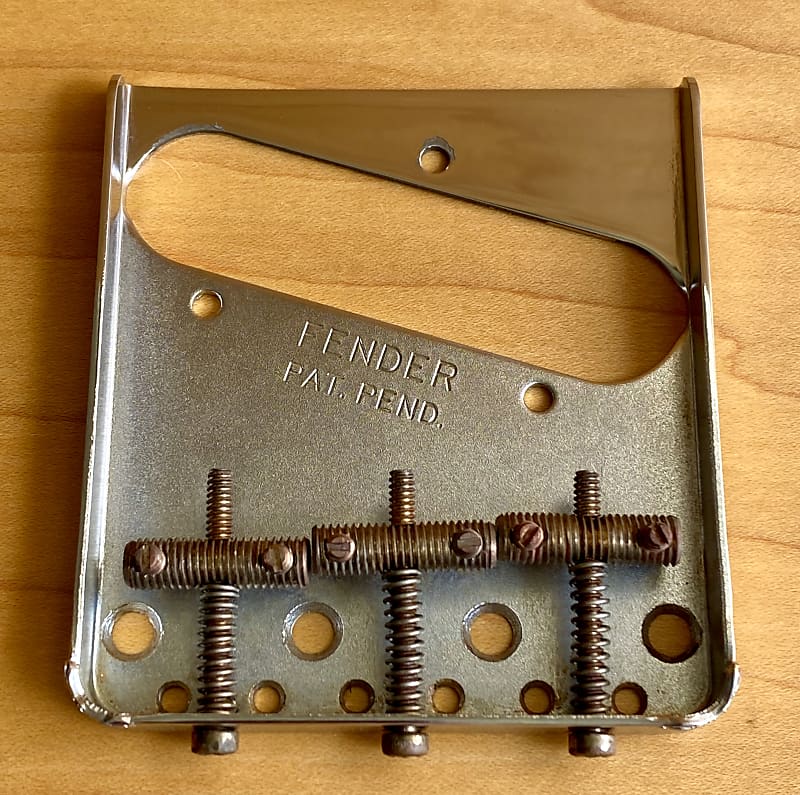 Fender Telecaster Bridge Assembly Pat Pending Relic / Aged | Reverb