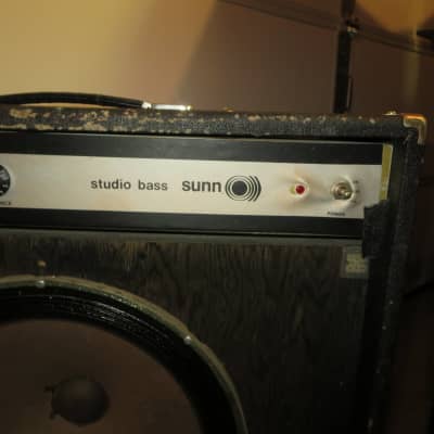 Sunn Studio Bass Amp 1970's 15" Speaker Black 1970's | Reverb