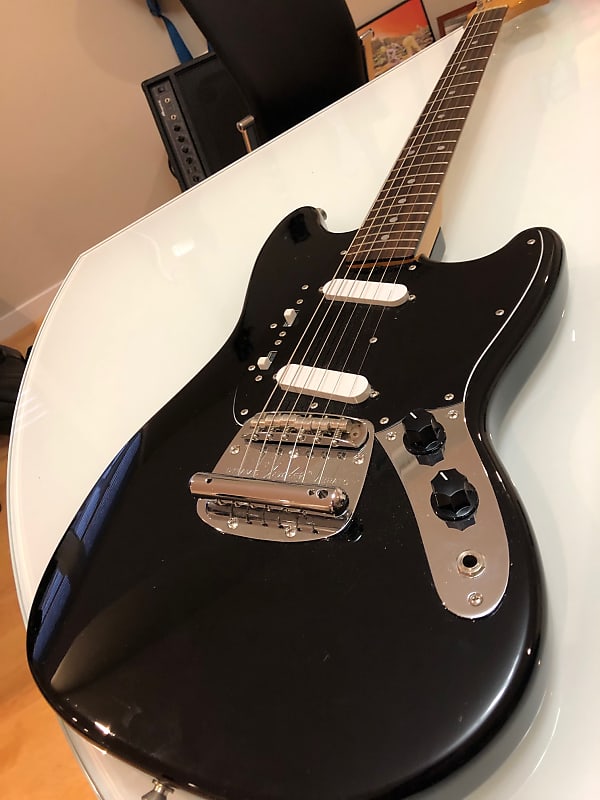 Fender Mustang MIJ 69' Reissue Piano Black RARE | Reverb