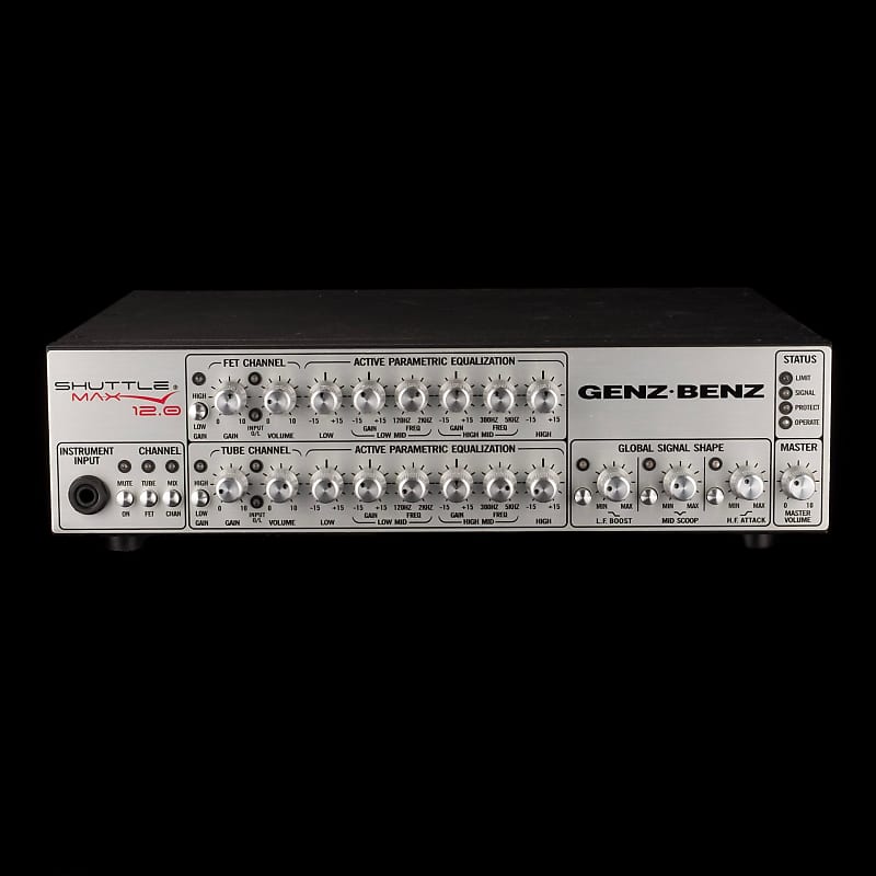 Used Genz Benz Shuttle Max 12.0 Bass Amp Head With Footswitch | Reverb