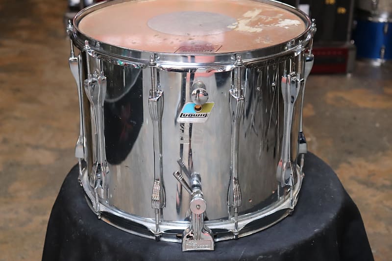Ludwig 12x15" Chrome Over Wood Snare Drum 6ply Maple Vintage | Reverb