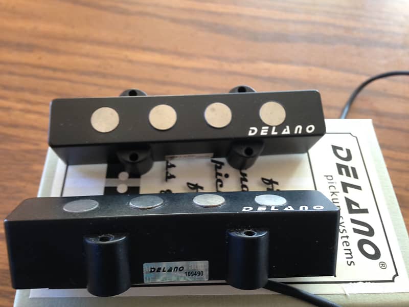 Delano JMVC 4 AL/M2 humbucking Jazz Bass pickups custom 9.5" | Reverb