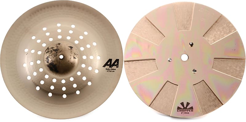 Sabian 17 inch AA Holy China Cymbal - Brilliant Finish Bundle | Reverb