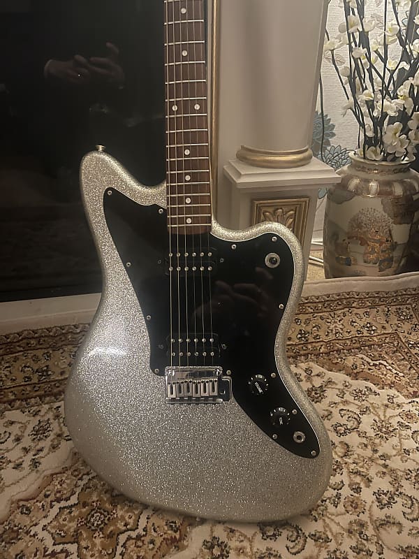 Fender Jagmaster Early 2000s - Silver Sparkle | Reverb UK