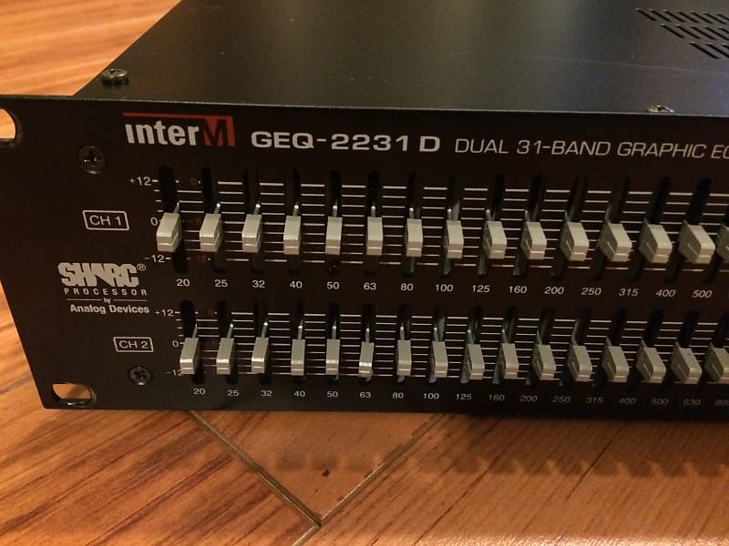 Inter-M GEQ-2231 D Dual 31 Band EQ with HF/LF Filters and | Reverb