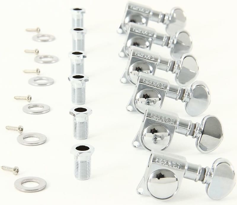 NEW Grover Mini Rotomatic TUNERS 6 In Line for Fender Strat | Reverb