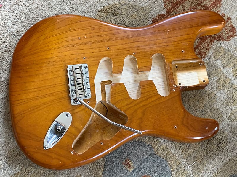 Super Light MJT Swamp Ash Stratocaster (Strat) Golden Amber | Reverb