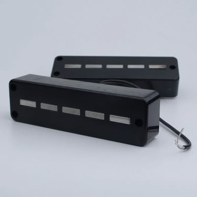 5 String Bass Guitar Soapbar Pickups Set with Ceramic Magnets | Reverb