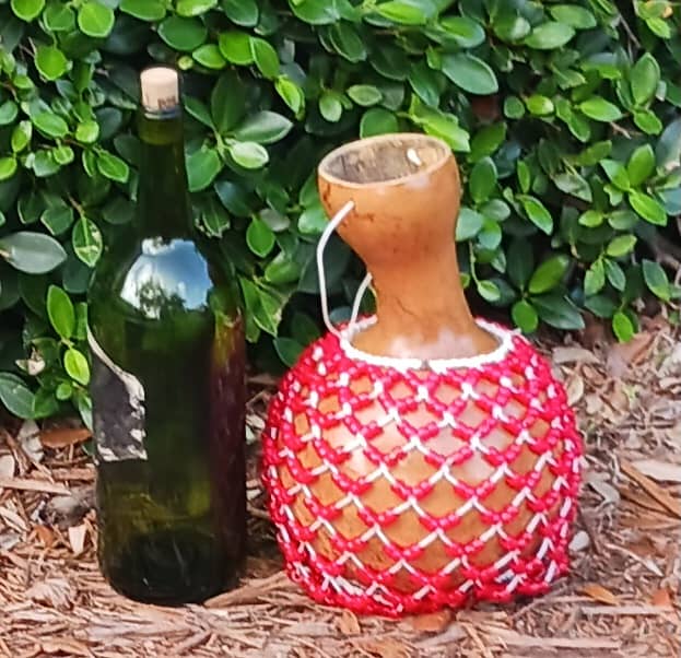 Sekere (medium-small Yoruba-style netted gourd rattle) | Reverb