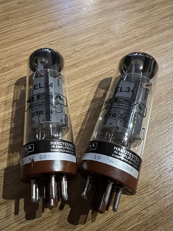 Mesa Boogie SED Winged-C EL34 STR442 Pair Tube | Reverb