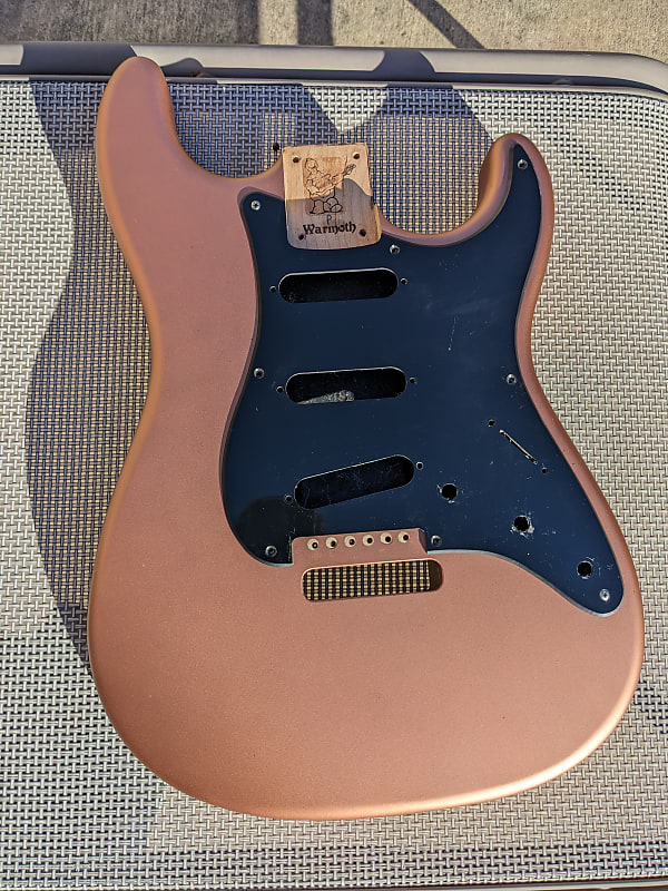 Warmoth Strat body - Satin Copper Metallic | Reverb