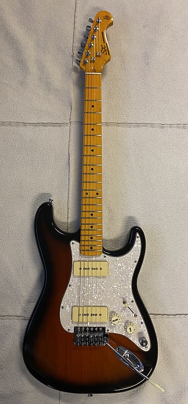 SX Strat style P90 2010-2015 - Sunburst | Reverb