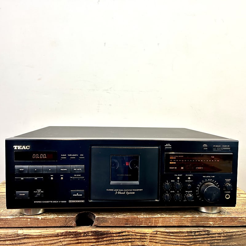 TEAC V-5000 cassette deck 1990’s - Black | Reverb