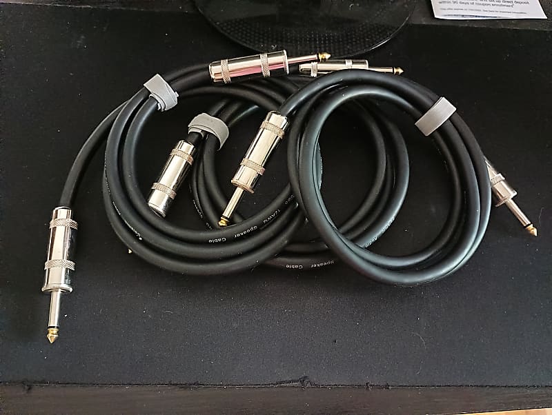 Seismic Audio 12AWG Speaker Cables, 6ft Each, Lot of 3 | Reverb